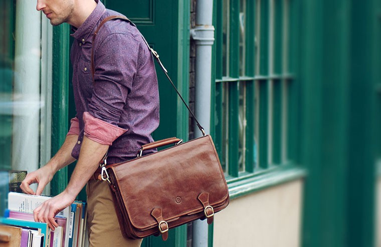 Cartable professionnel à rabat en Cuir | Jesolo2 | Garantie 25 ans